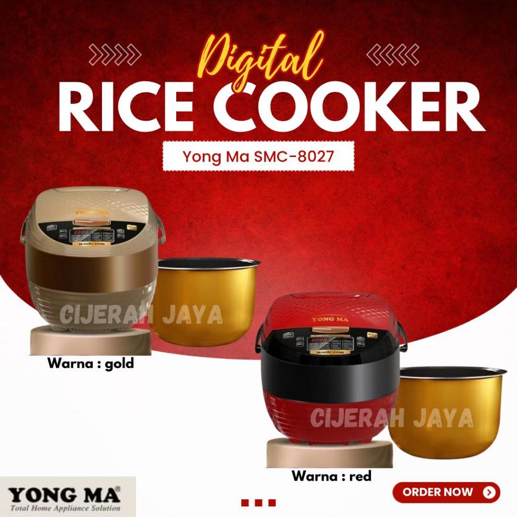 Jual YONG MA Magic Com Digital Rice Cooker 2 LITER SMC-8027 /MAGIC COM ...