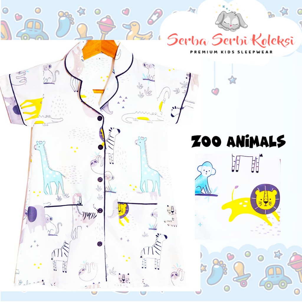 Jual DASTER ANAK Zoo Animals KATUN PREMIUM - D44 | Shopee Indonesia