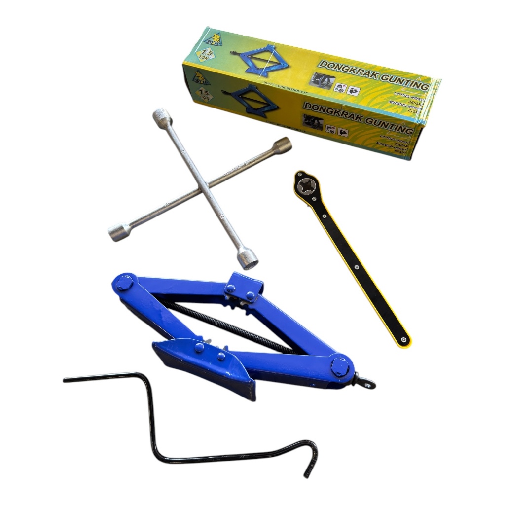 Jual SKY 15 Dongkrak Jembatan 1.5 Ton + Handle Ratchet & Kunci Roda Silang – Paket Lengkap Ganti ...