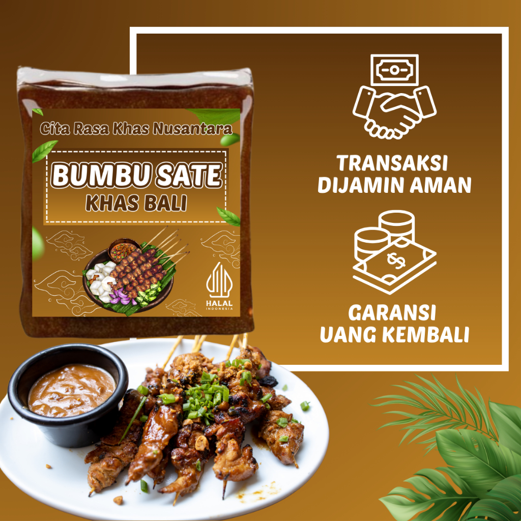 Jual bumbu kacang sate bali asli halal nikmat gurih murah cocok untuk ...