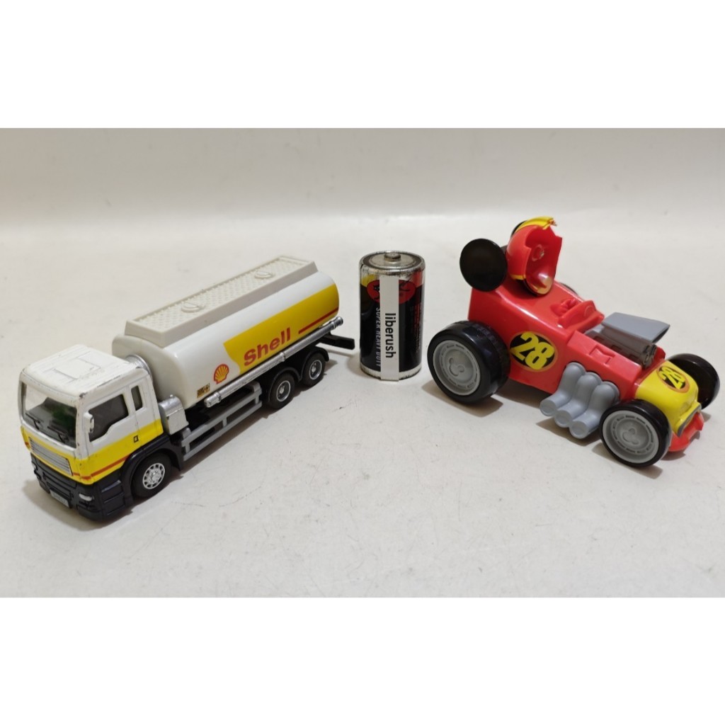 Jual Set Diecast shell oil tank truck oil container vehicle & disney ...
