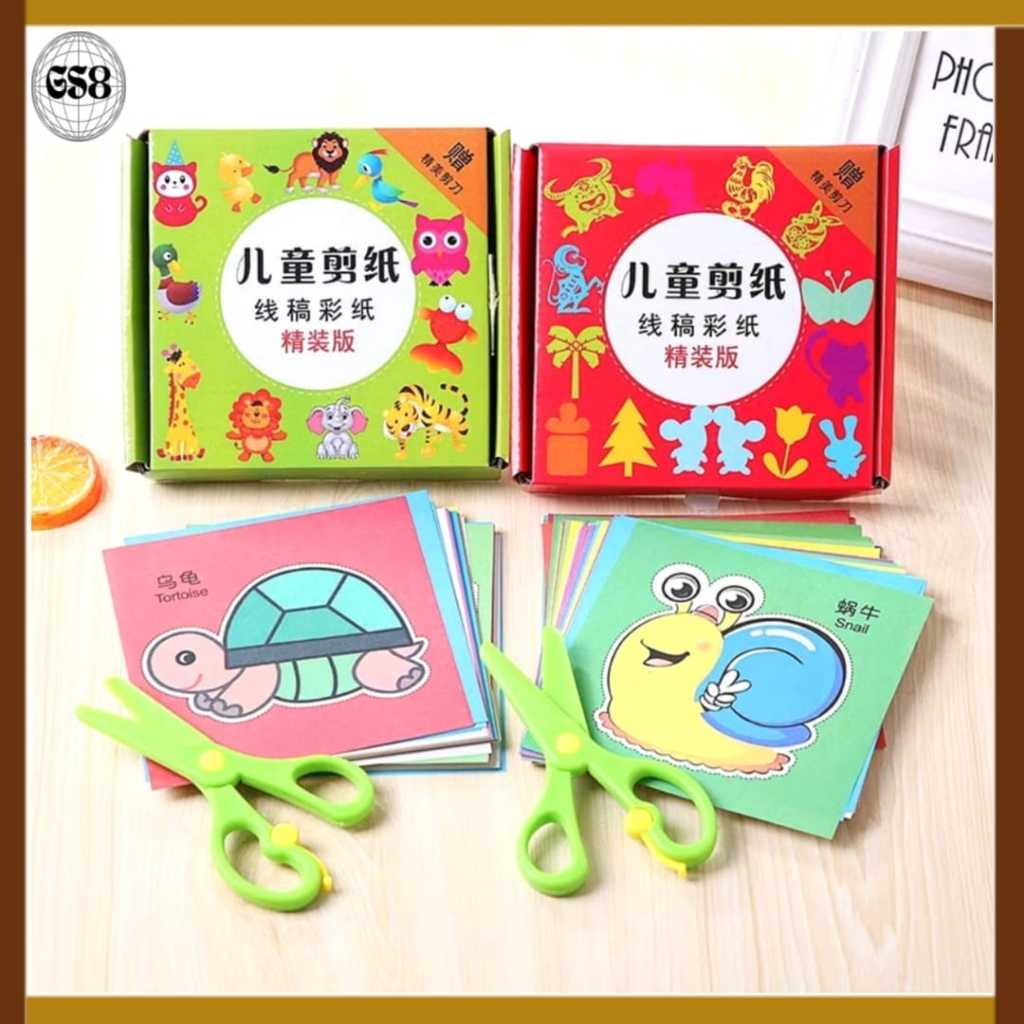 Jual (GS8)Mainan Paper Cut Activity /Mainan Menggunting Mainan ...