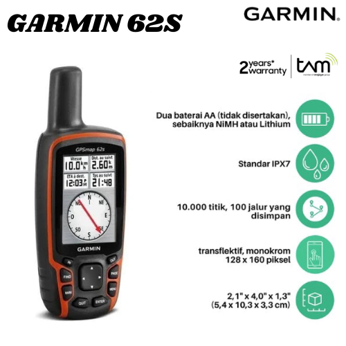 Jual GPS Garmin 62s Bekas Komplite Dan Bergaransi | Shopee Indonesia