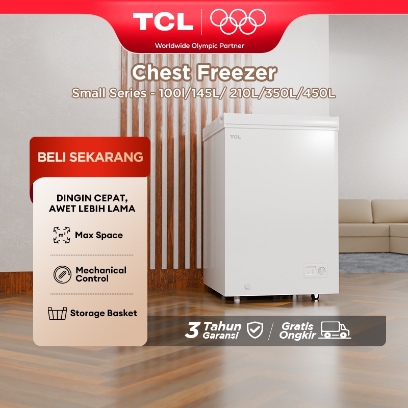 Jual TCL Chest Freezer Small Series (100L, 145L, 210L, 350L, 450L ...