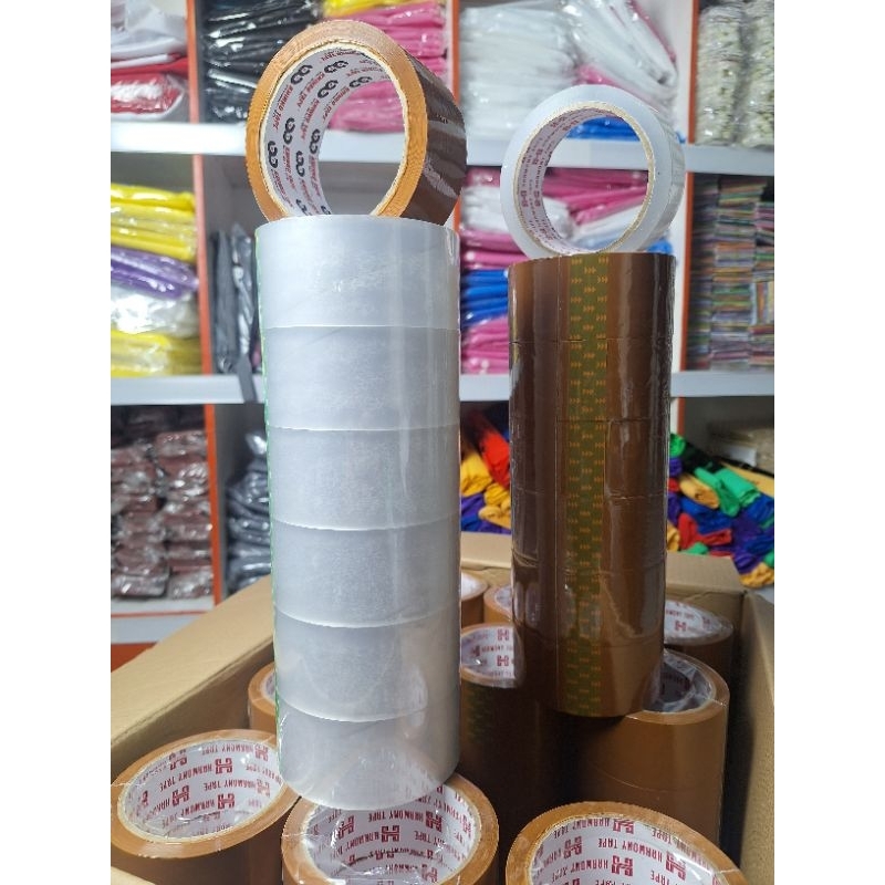 Jual isi 6 Roll Lakban 72 Yard/Lakban TANGGUNG/Lakban bening/lakban coklat/Plakban packing ...