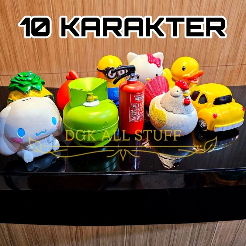 Jual Celengan Tabung Coin Koin Uang Kertas Motif Kartun Karakter Lucu ...