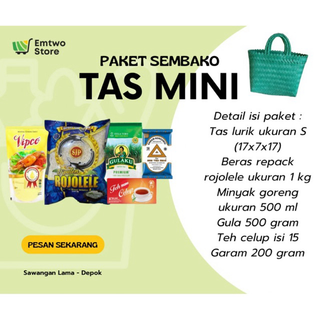 Jual Paket Sembako Tas Mini | Shopee Indonesia