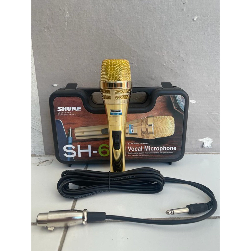 Jual Mic Kabel SH 68 +Koper / Microphone Cable SH-68 / Mic Dynamic SH - 68 / Microphone SH68 ...