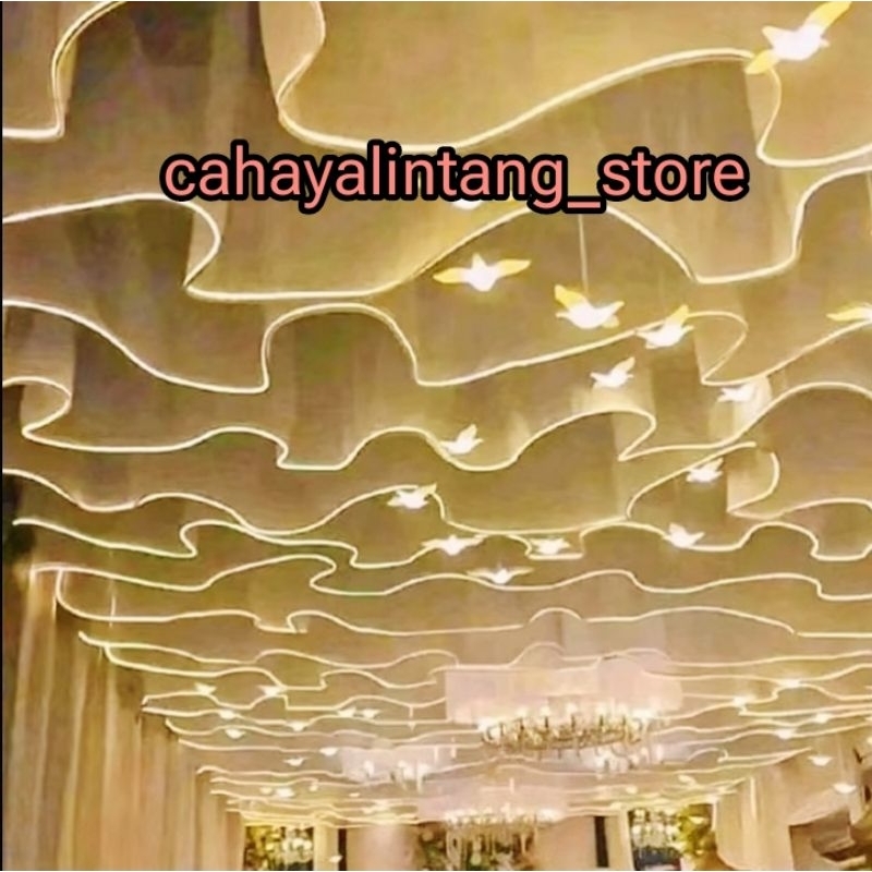 Jual Lampu tenda dekorasi model rumbai lampu skriting | Shopee Indonesia