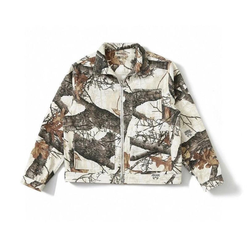 Jual Stussy Realtree Edge Zip Work Jacket White | Shopee Indonesia
