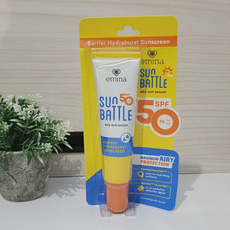 Jual Spesial Promo Emina Sun Battle SPF 50 PA++++ Barrier Hydrabust Sunscreen 30ml | Shopee ...