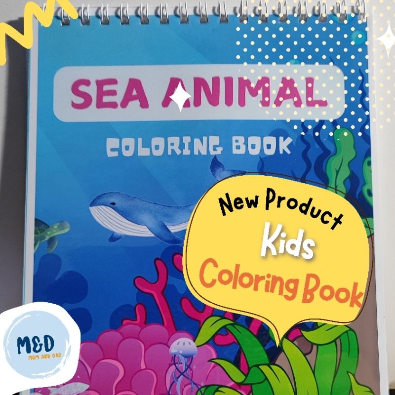Jual Coloring Book / Buku Mewarnai Sea Animal Edition | Shopee Indonesia