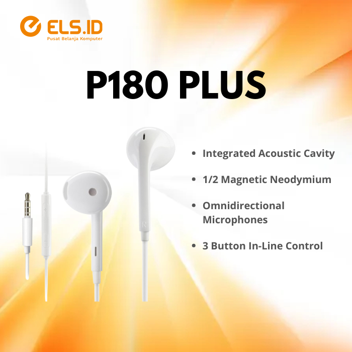 Jual Edifier P180 Plus Earphone with Remote and Mic | Shopee Indonesia