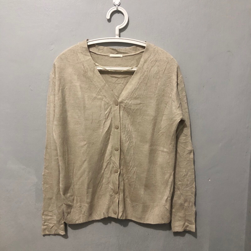 Jual GU V NECK COKSU - CARDIGAN | Shopee Indonesia