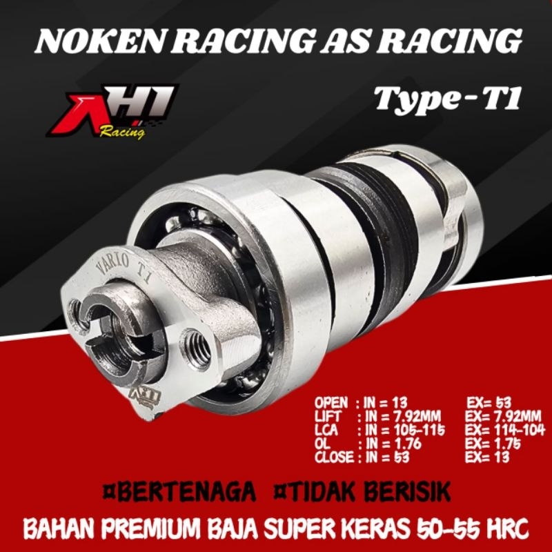 Jual CAM CAMSHAFT NOKEN AS RACING S1 T1 T2 VARIO 125 VARIO 150 PCX 150 ADV 150 PCX 125 AH1 ...