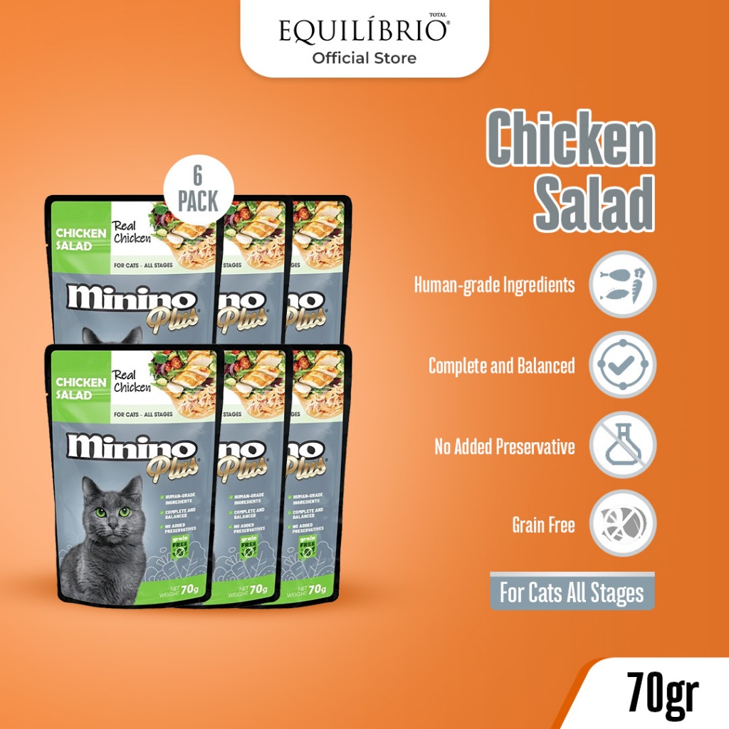 Jual Minino Plus Chicken Salad 70 gr (PAKET ISI 6) - Makanan Basah ...