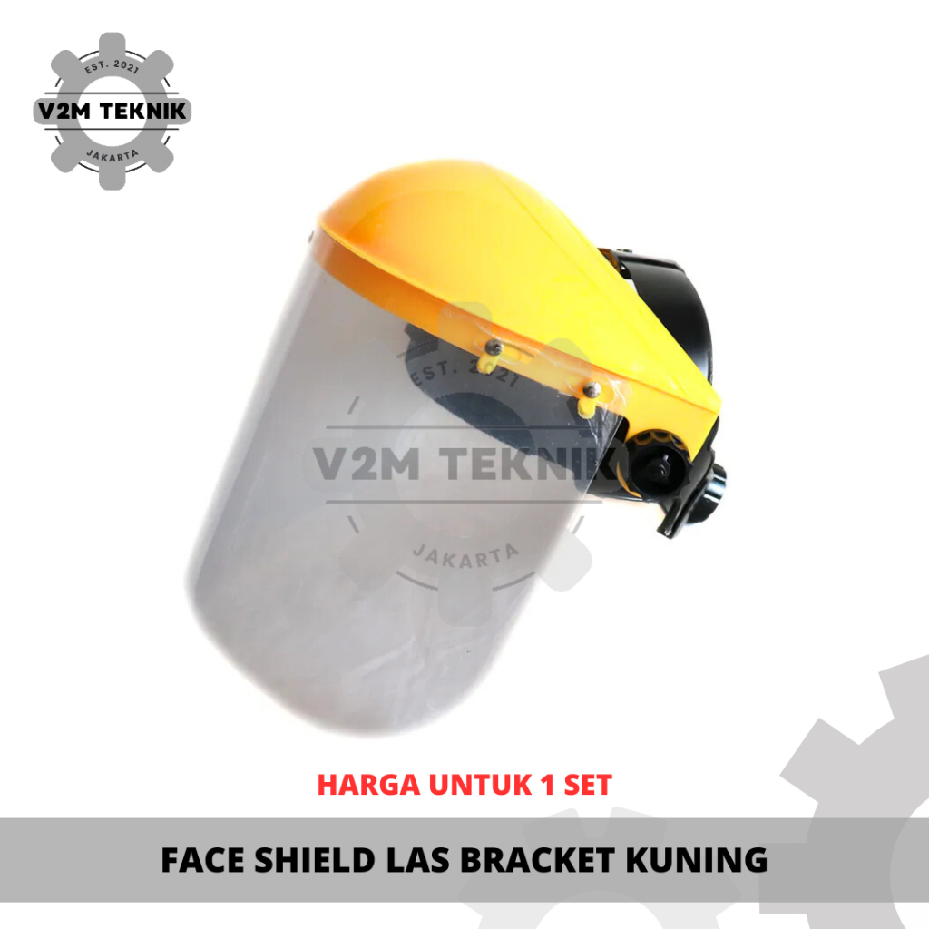 Jual Face Shield Las Kuning / Kedok Las Gerinda Pelindung Muka / Safety ...