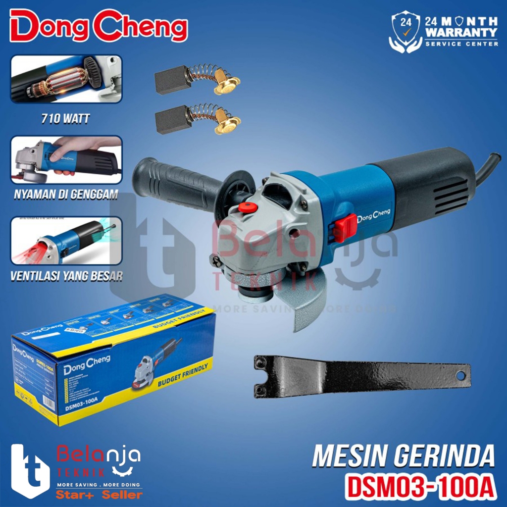 Jual Mesin Gerinda Tangan Dongcheng DSM03-100A 4 Inch Angle Grinder ...