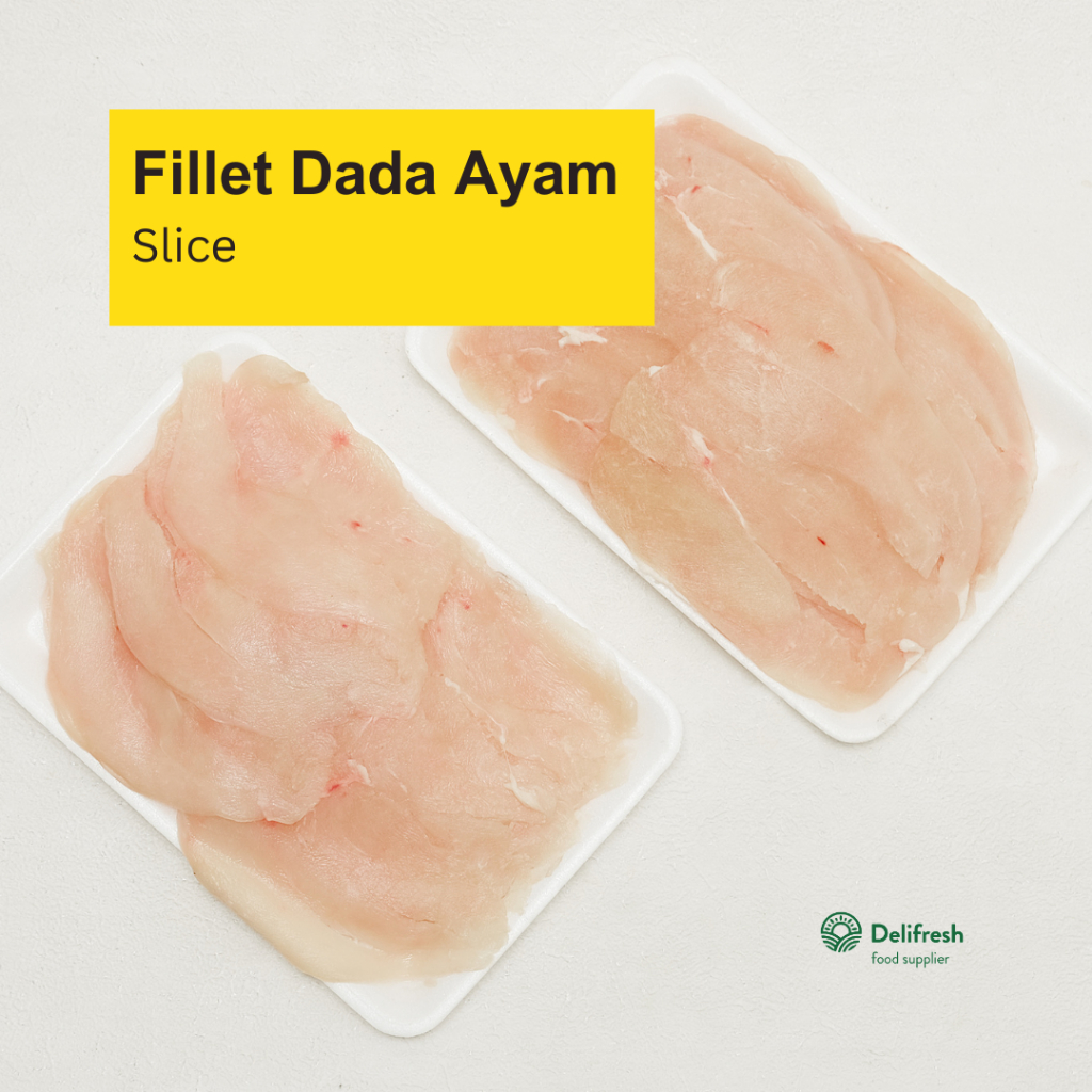 Jual Delifresh Chicken Breast Fillet Slice | Dada Ayam Fillet Slice ...