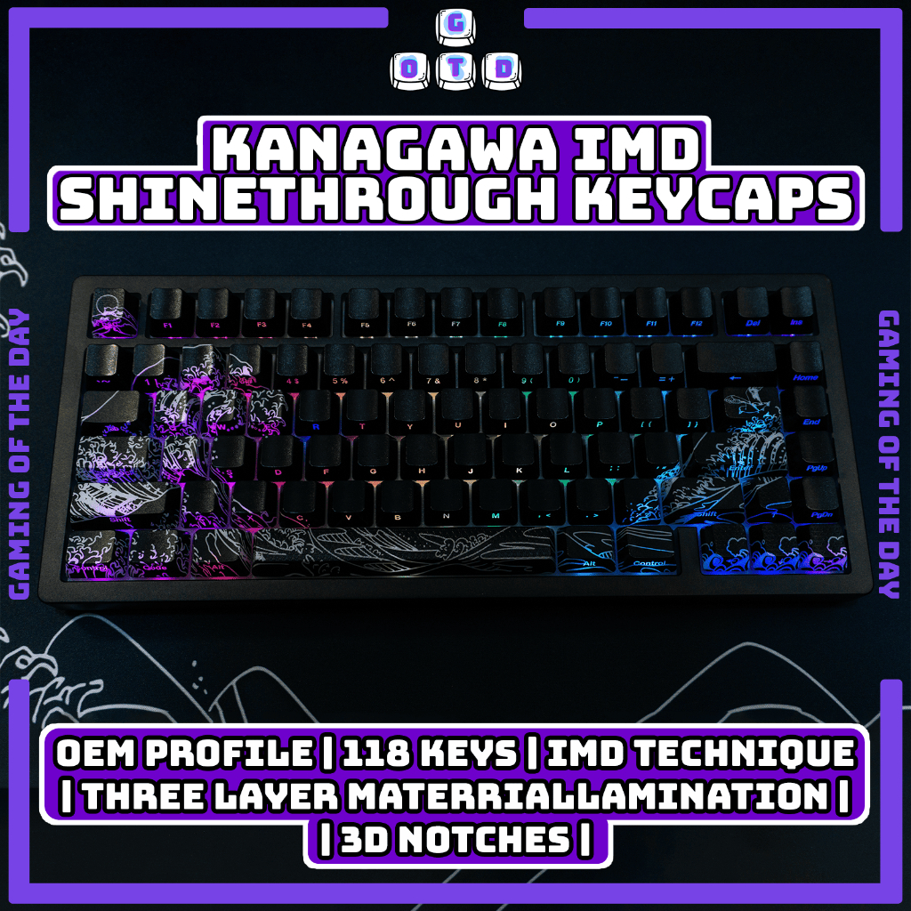 Jual Great Wave of Kanagawa Version Pattern Shine-Through OEM Profile ...