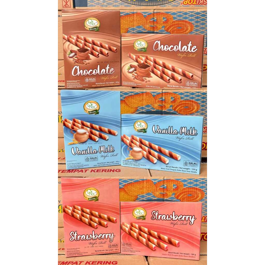 Jual denex kugi wafer roll 120 gram 1 dus isi 24 pcs | Shopee Indonesia
