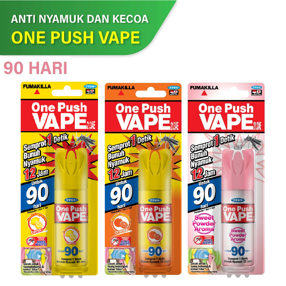 Jual One Push Vape Spray 90 Hari - Obat Anti Nyamuk Semprot | Shopee ...