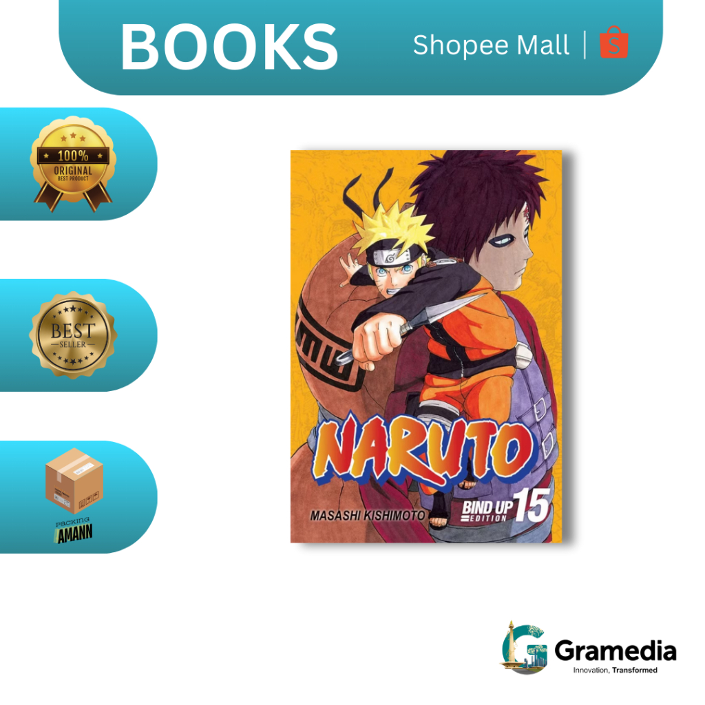 Jual Gramedia MKG - Komik Naruto Bind Up Edition 15 (Masashi Kishimoto) | Shopee Indonesia