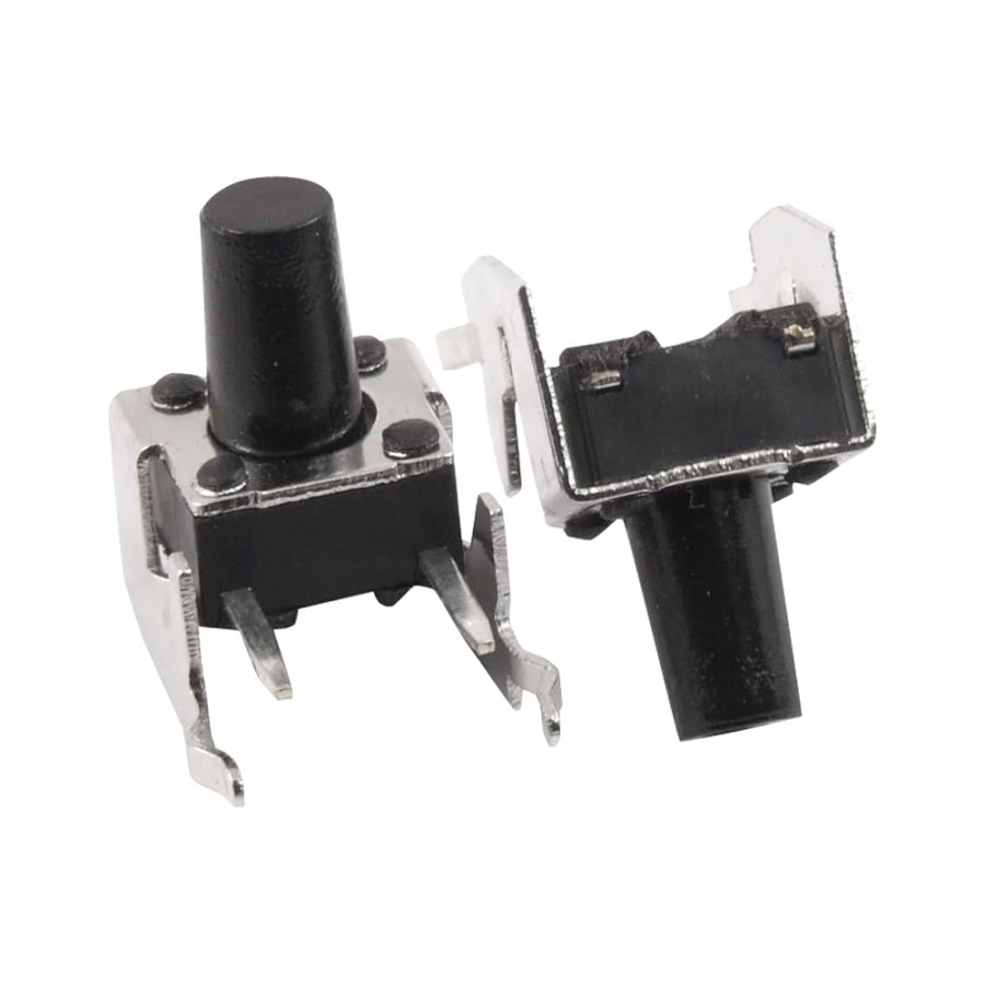 Jual Push Button 6x6x5 6x6x8 6x6x12 2pin DIP Horizontal Tactile ...