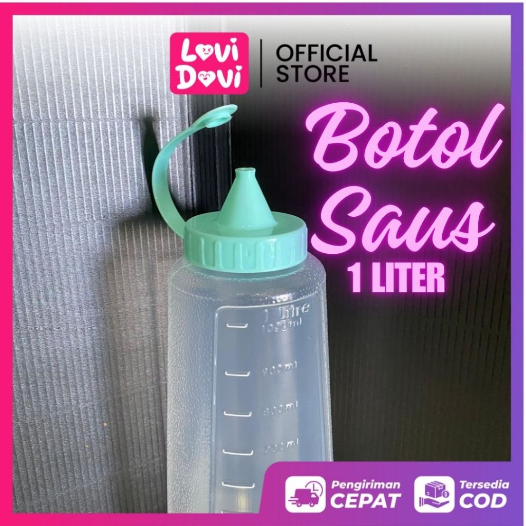 Jual Botol Saus 1000ML / Botol Kecap cabe susu mayones Tebal bahan ...