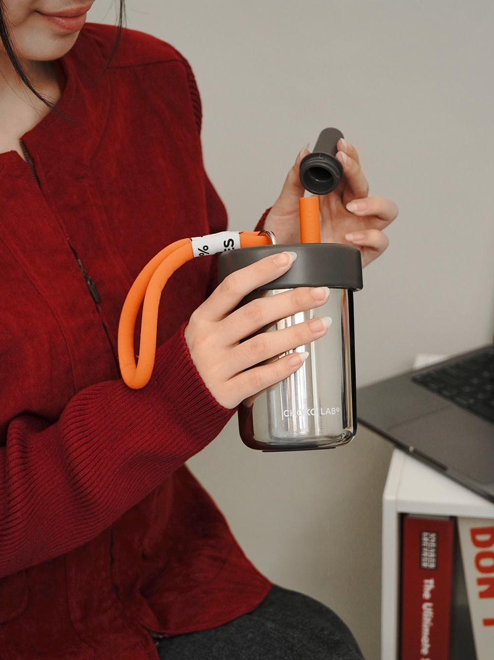 Jual CHAKO LAB BOBO Vacuum Cup Insulated Thermos 485ml - Chrome Black ...