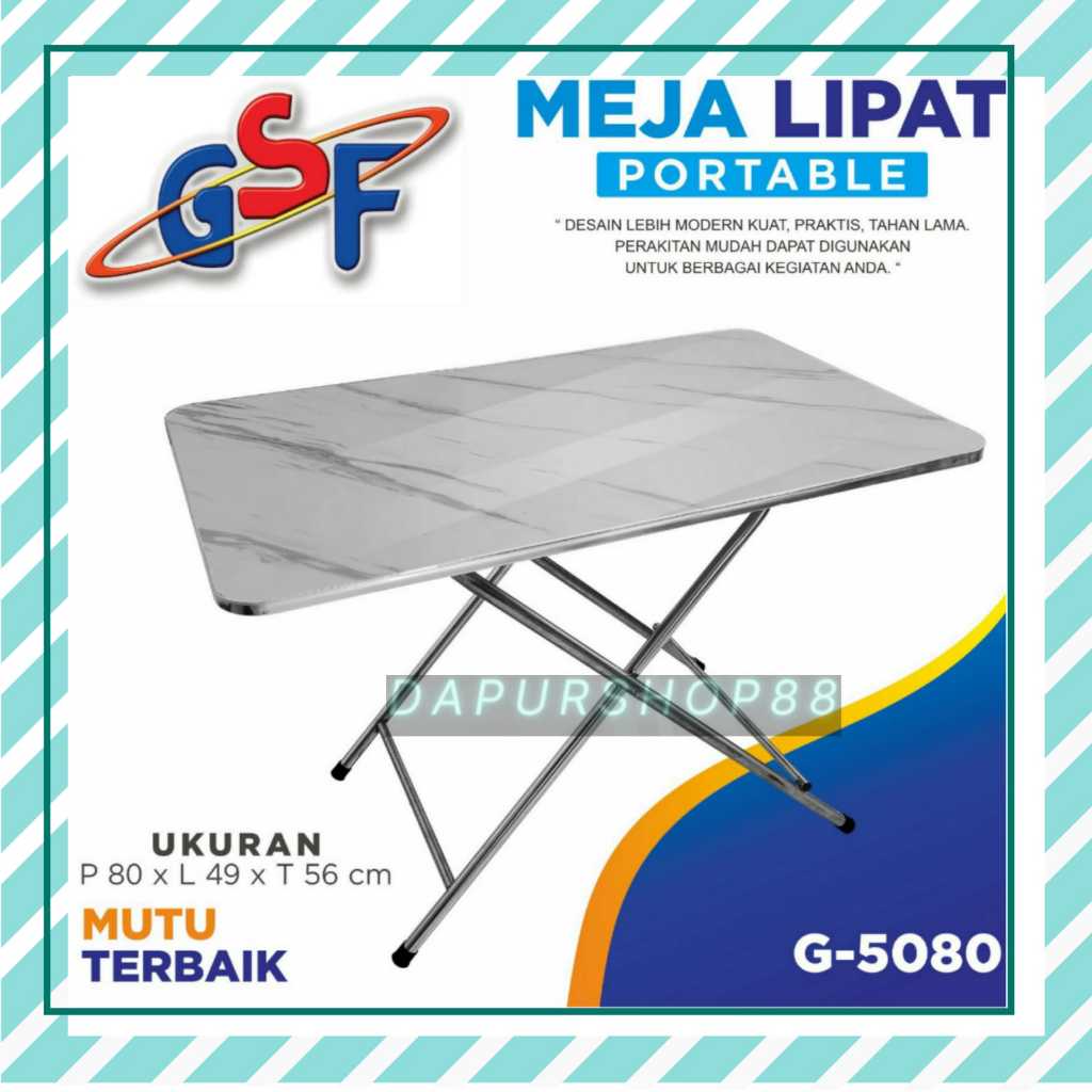 Jual MEJA PORTABLE GSF G-5080 / MEJA SERBAGUNA STAND PORTABLE / MEJA SERBAGUNA GSF / MEJA ...