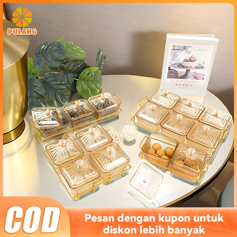 Jual Pulang 2/3/4/6 in 1 Mangkuk Makanan Ringan Mewah Piring Buah ...