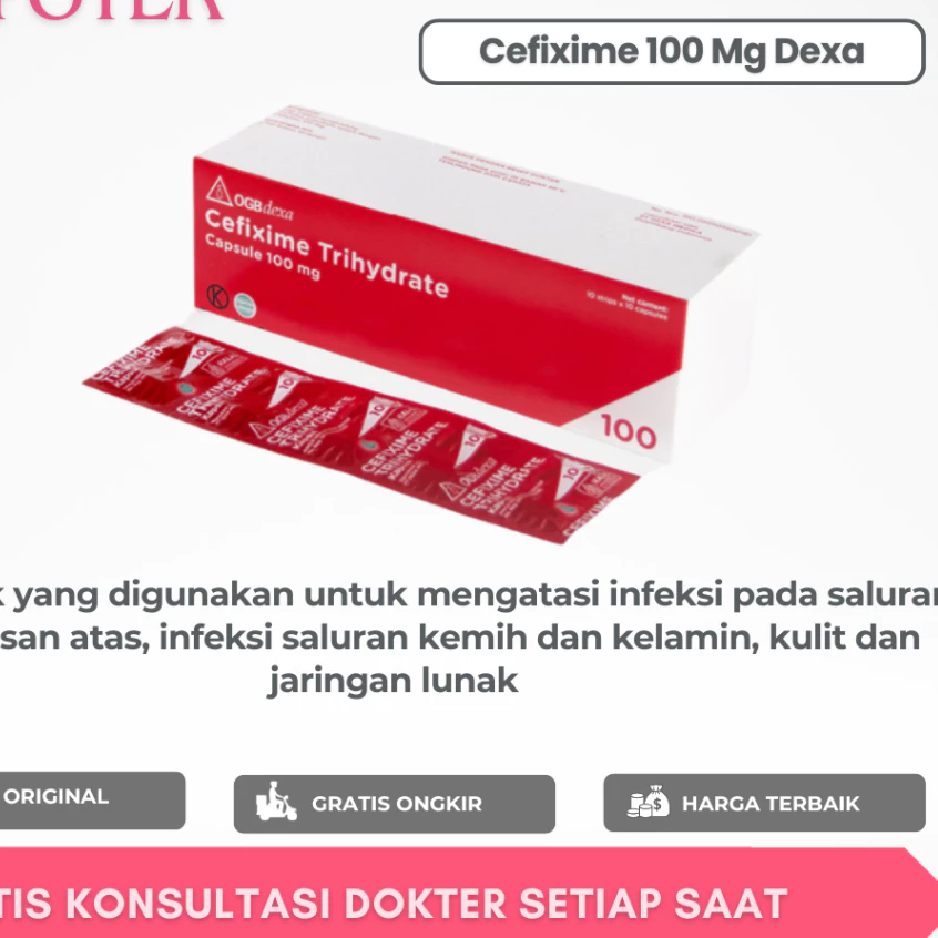 Jual CEFIXIME 100MG 1 STRIP 10 CAPSUL | Shopee Indonesia