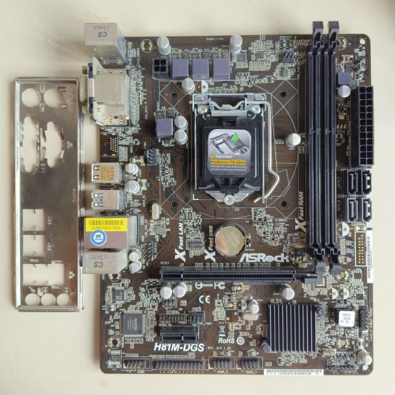 Jual MAINBOARD ASROCK H81M-DGS LGA 1150 MICRO ATX | Shopee Indonesia