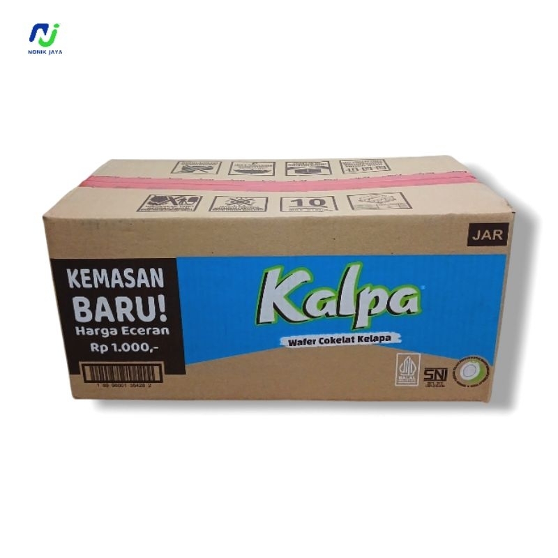 Jual Kalpa Wafer Cokelat Kelapa Toples 1 Dus Isi 6 Toples@225g / 1 Toples Isi 25 Bungkus ...
