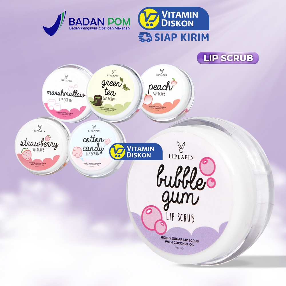 Jual LIPLAPIN LIP SCRUB 15 GR | Membantu mencerahkan warna bibir yang ...