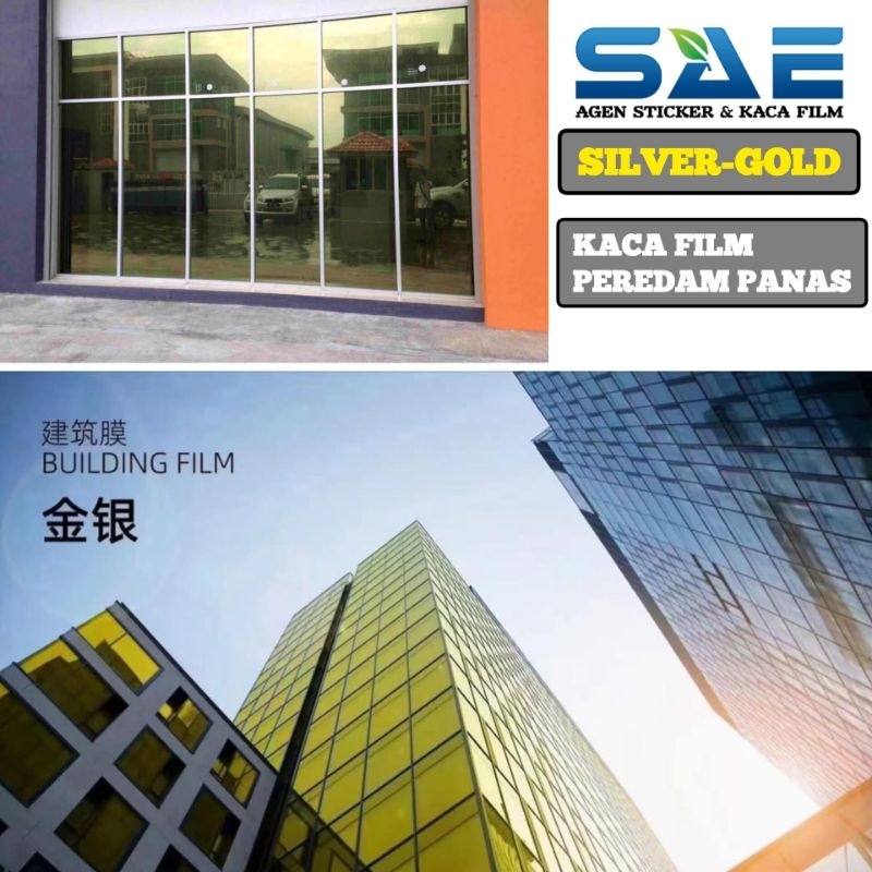 Jual Kaca Film Silver Gold One Way Sticker Kaca Jendela Rumah Kantor ...