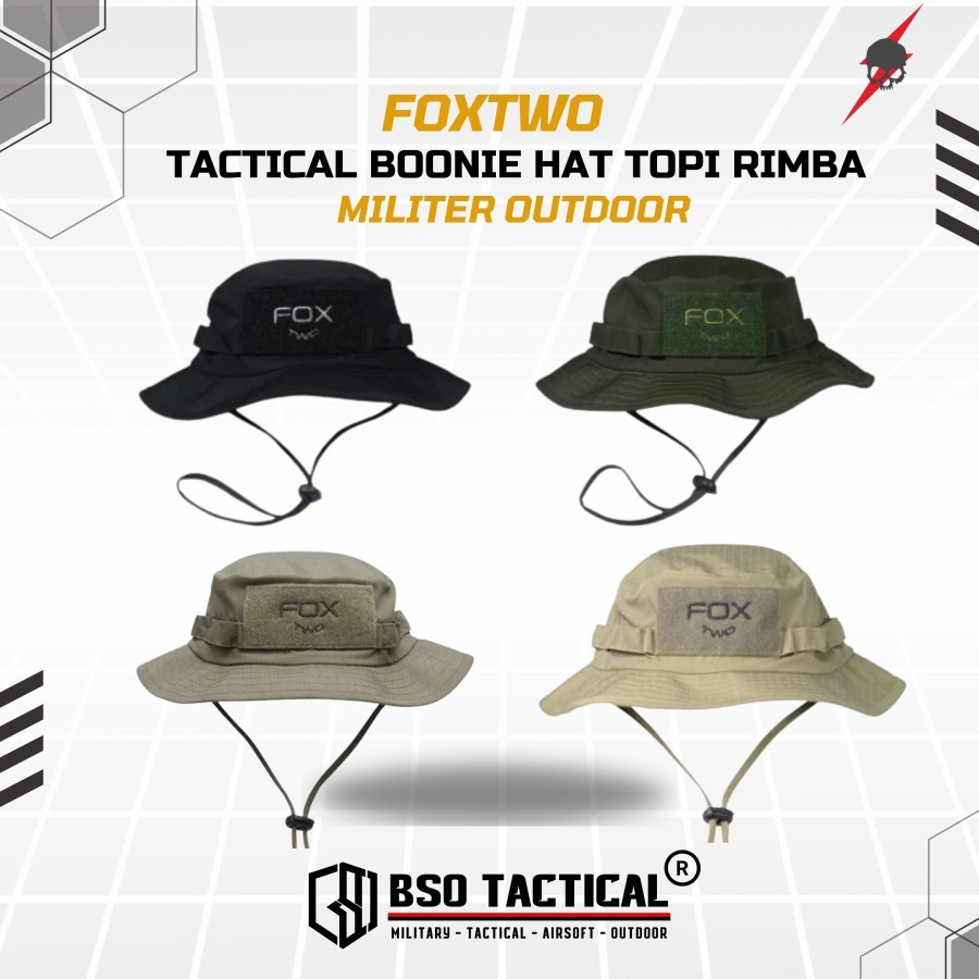 Jual FOX TWO Boonie Hat Topi Rimba Outdoor Foxtwo | Shopee Indonesia