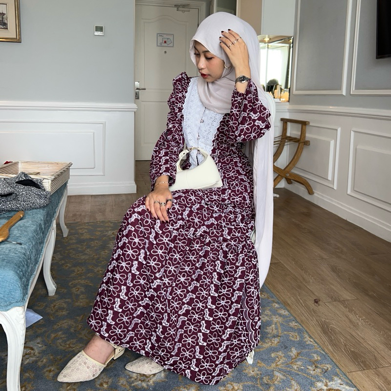 Jual SYRLA BLOOM RAYA SET VOL 2| One set lebaran | Setelan Atasan Rok ...