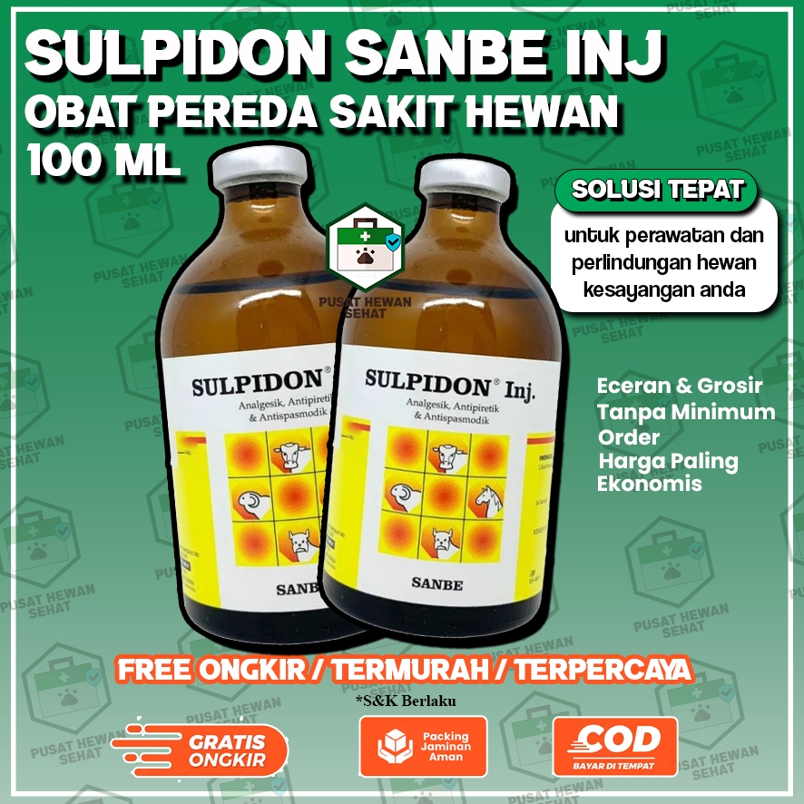 Jual SULPIDON SANBE - Obat Pereda Sakit Hewan Analgesik Antipiretik ...