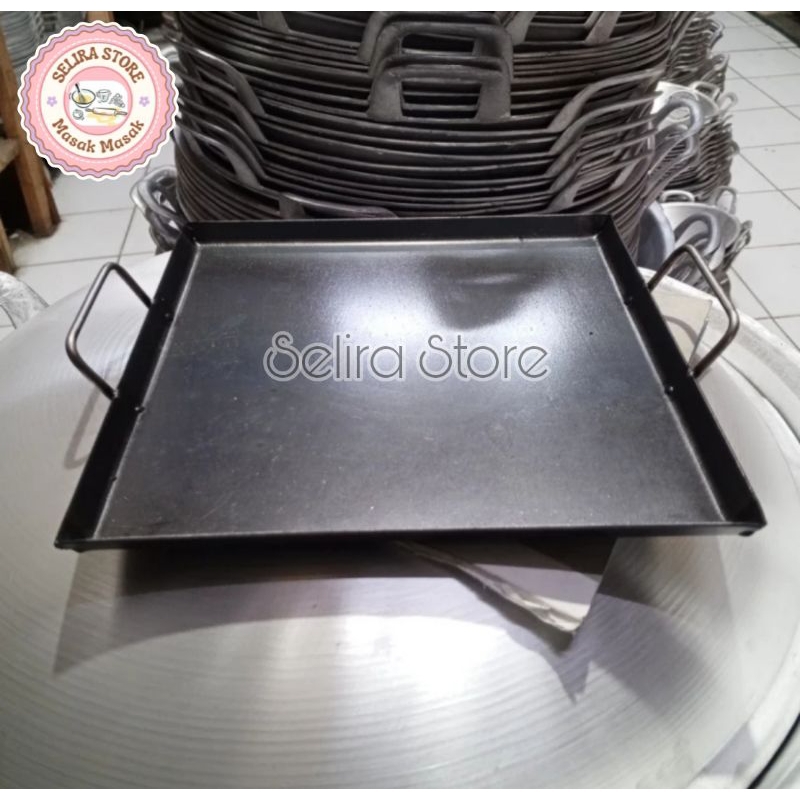 Jual Wajan Roti Bakar Datar Penggorengan Steak Burger / Wajan Plat Besi ...