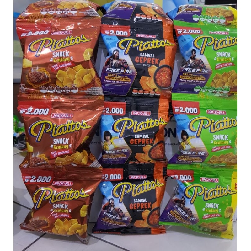 Jual Snack Kentang Kerupuk Kentang Piatos Piattos Sapi Panggang ...