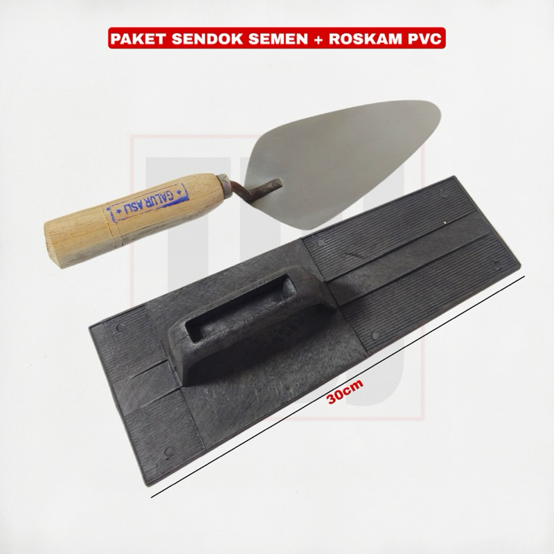 Jual Paket Alat Tukang Isi 2 Roskam Pvc Dan Sendok Semen | Shopee Indonesia
