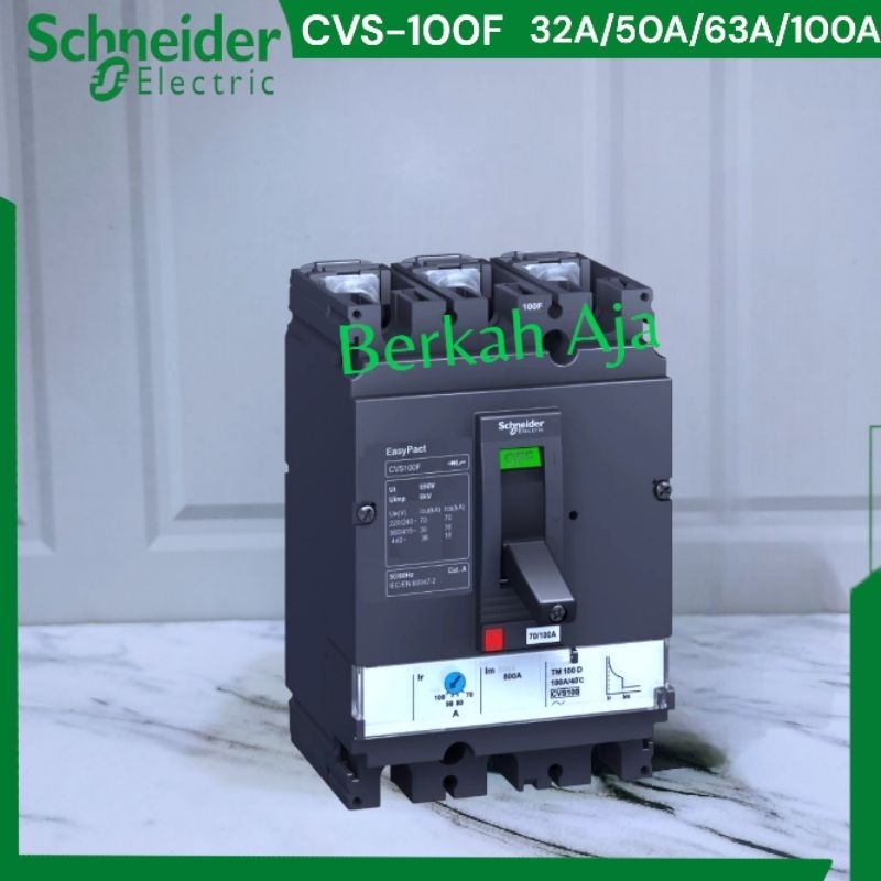 Jual MCCB SCHNEIDER TIPE Easy Pact CVS 100F 25A 32A 40A 50A 63A 80A 100A | Shopee Indonesia