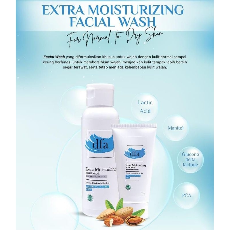 Jual Dfa Extra Moisturizing Facial Wash 60ML | Shopee Indonesia