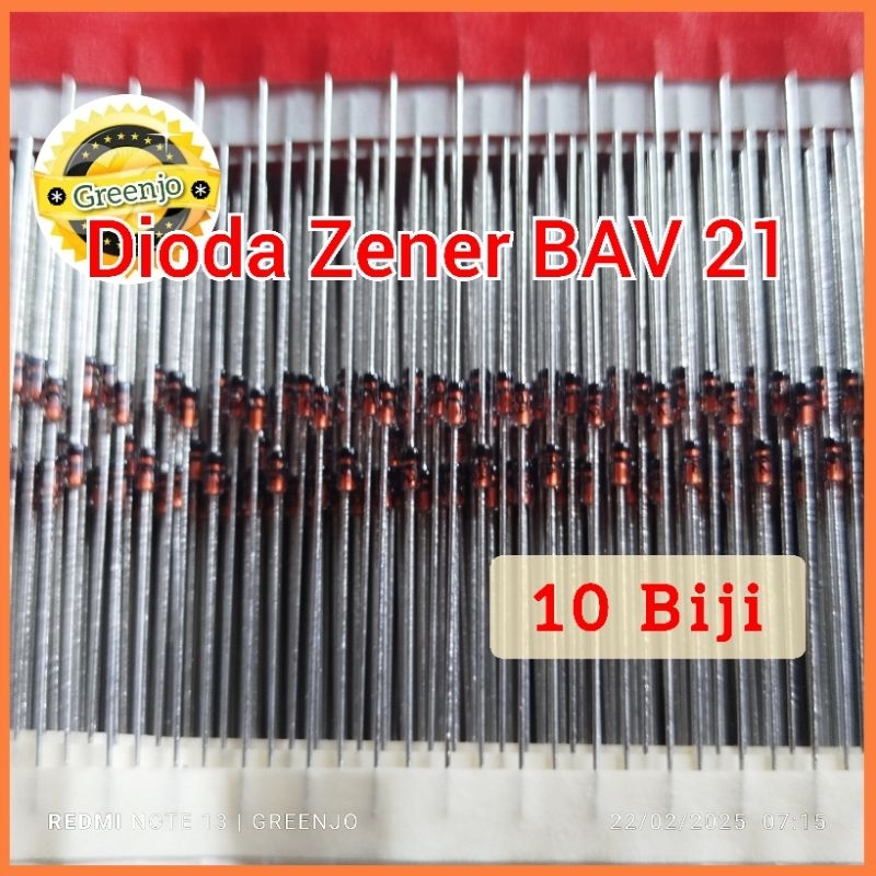 Jual x10 Dioda BAV21 / BAV 21 Dioda Zener BAV21 | Shopee Indonesia