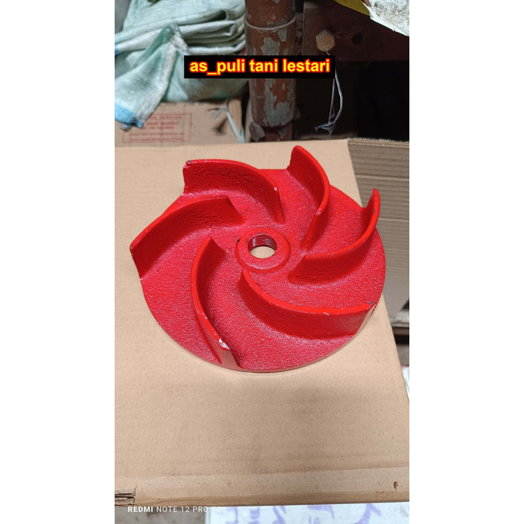 Jual impeller pompa air irigasi ns 80 daun 4,5,6,8 as_puli tani lestari ...