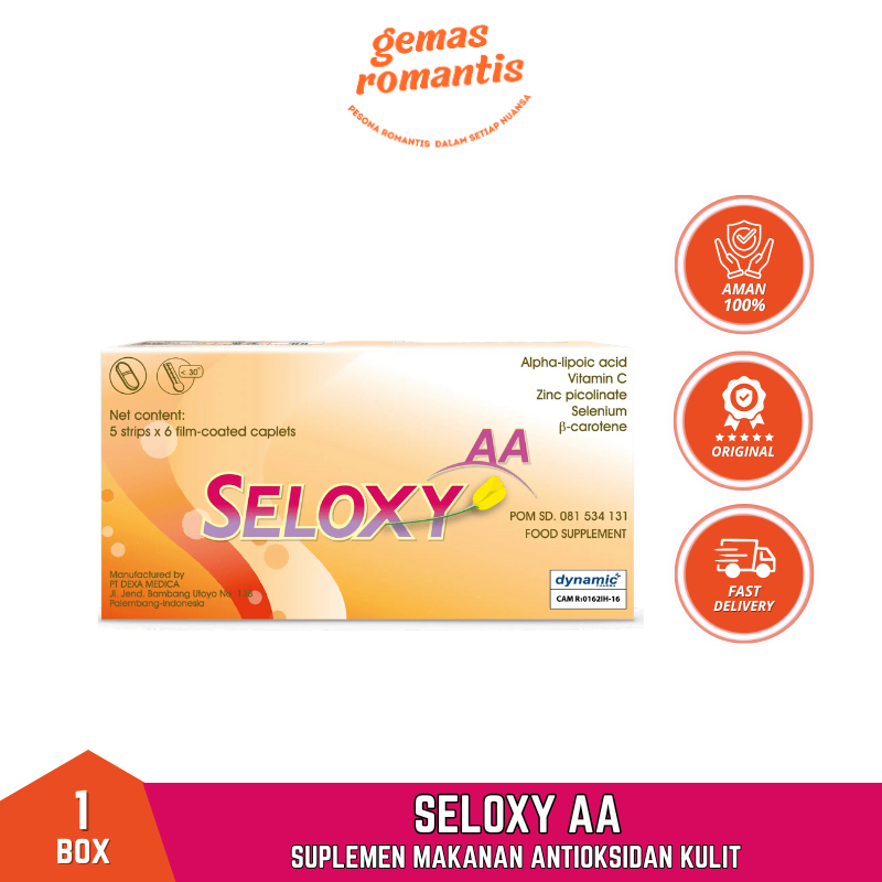 Jual SELOXY AA TAB 1 BOX ISI 30 KAP SUPLEMEN MAKANAN ANTIOKSIDAN KULIT ...