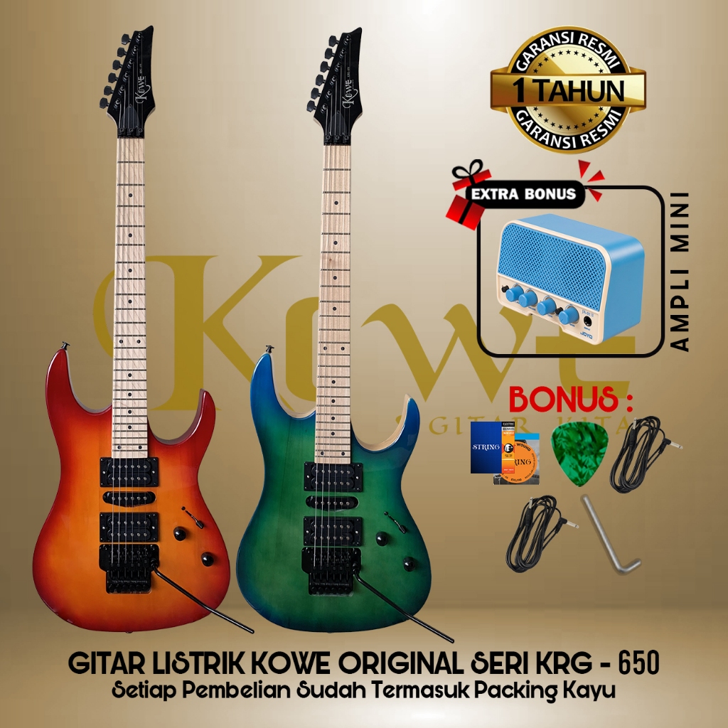 Jual Kowe Gitar Kita Elektrik Seri KRG - 650 Tremolo Updown Paket ...