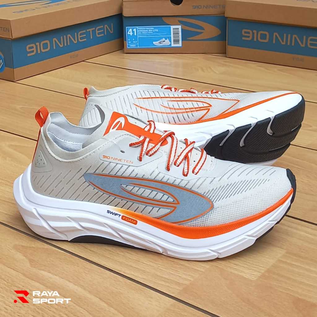 Jual 910 HIROSHI RN LITE ABU MERAH PUTIH SEPATU LARI SEPATU RUNNING ...